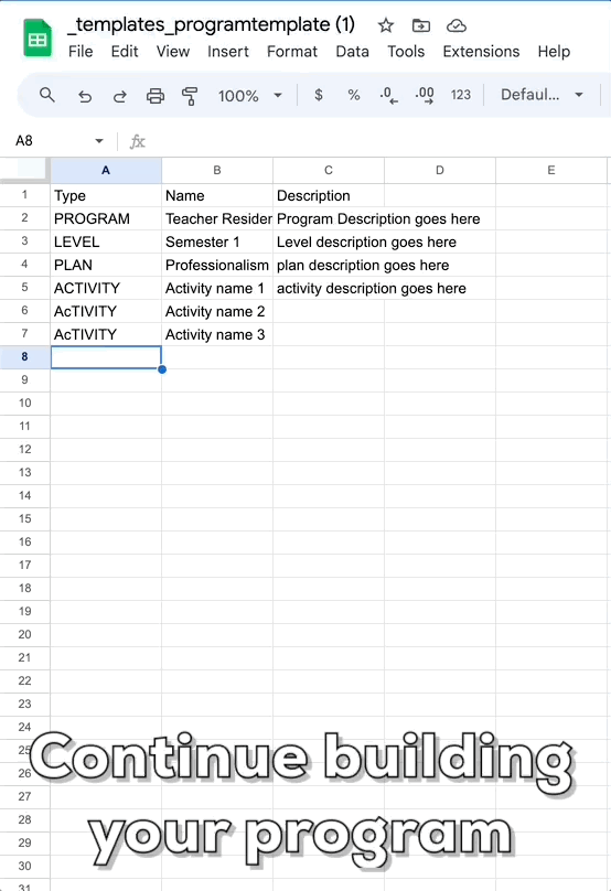 Create Program Content – Craft Education Help Center