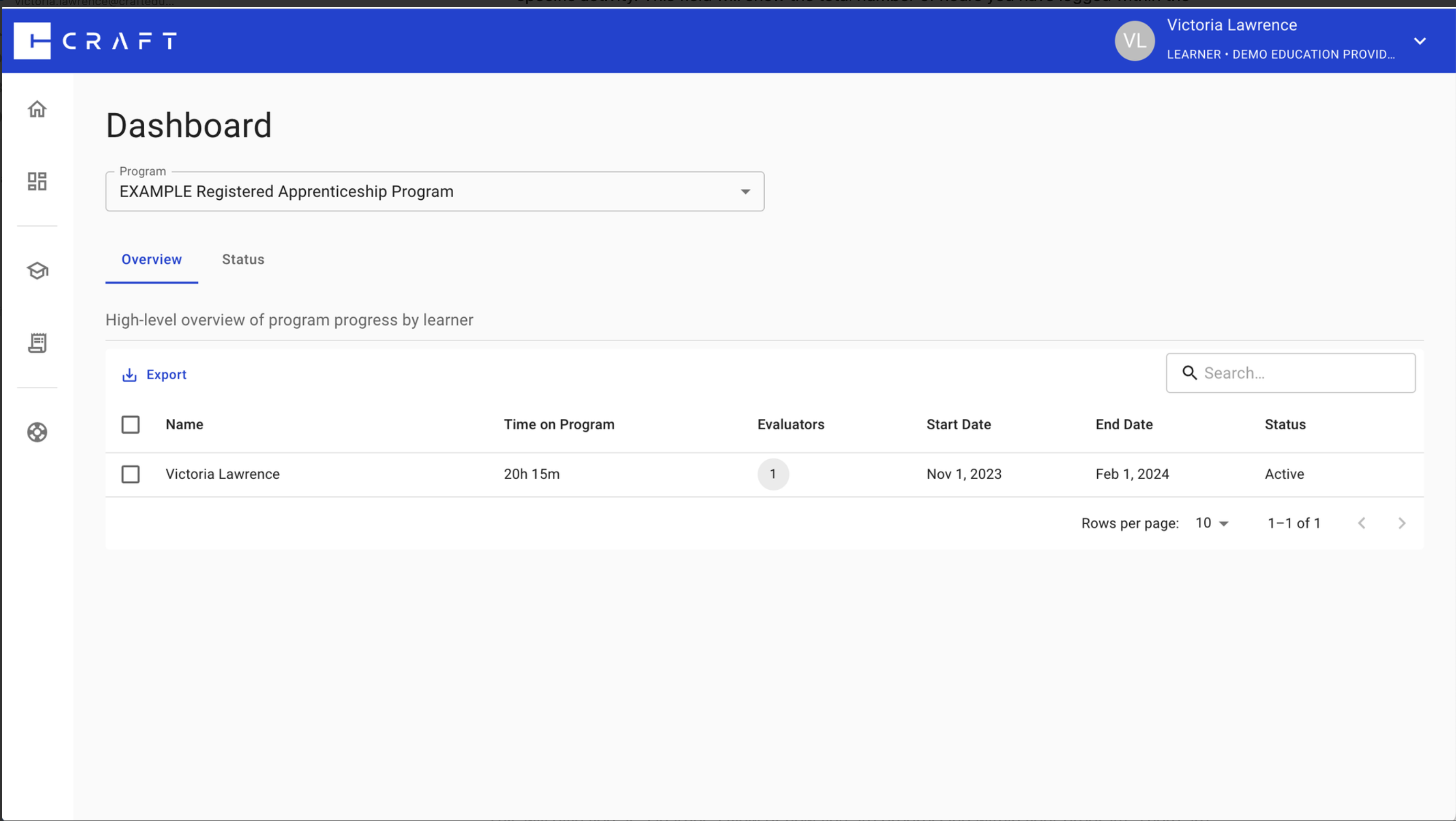 Learner Reports – Craft Education Help Center