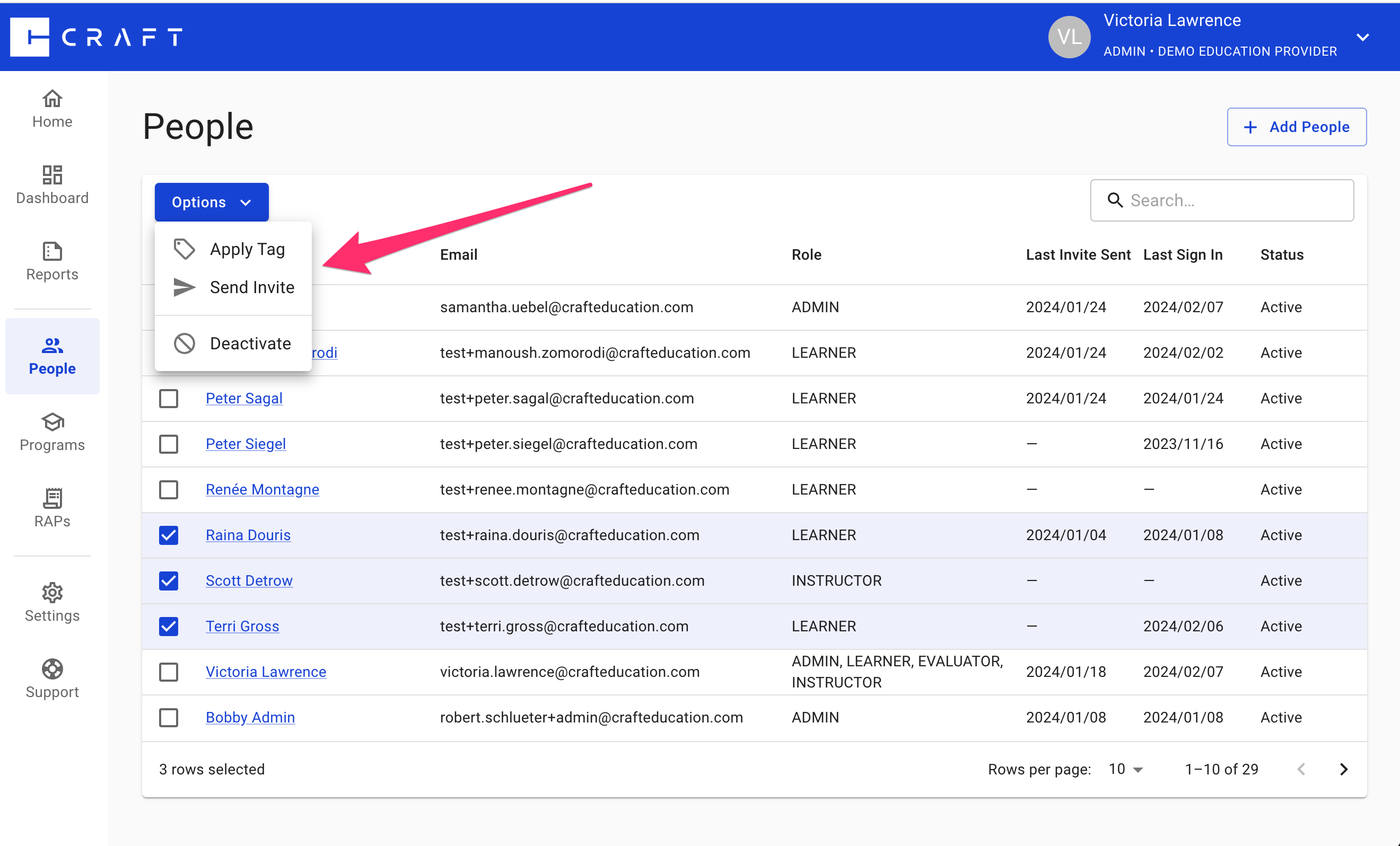 Sponsor Admin: How to Add and Invite People to Craft Connect – Craft ...