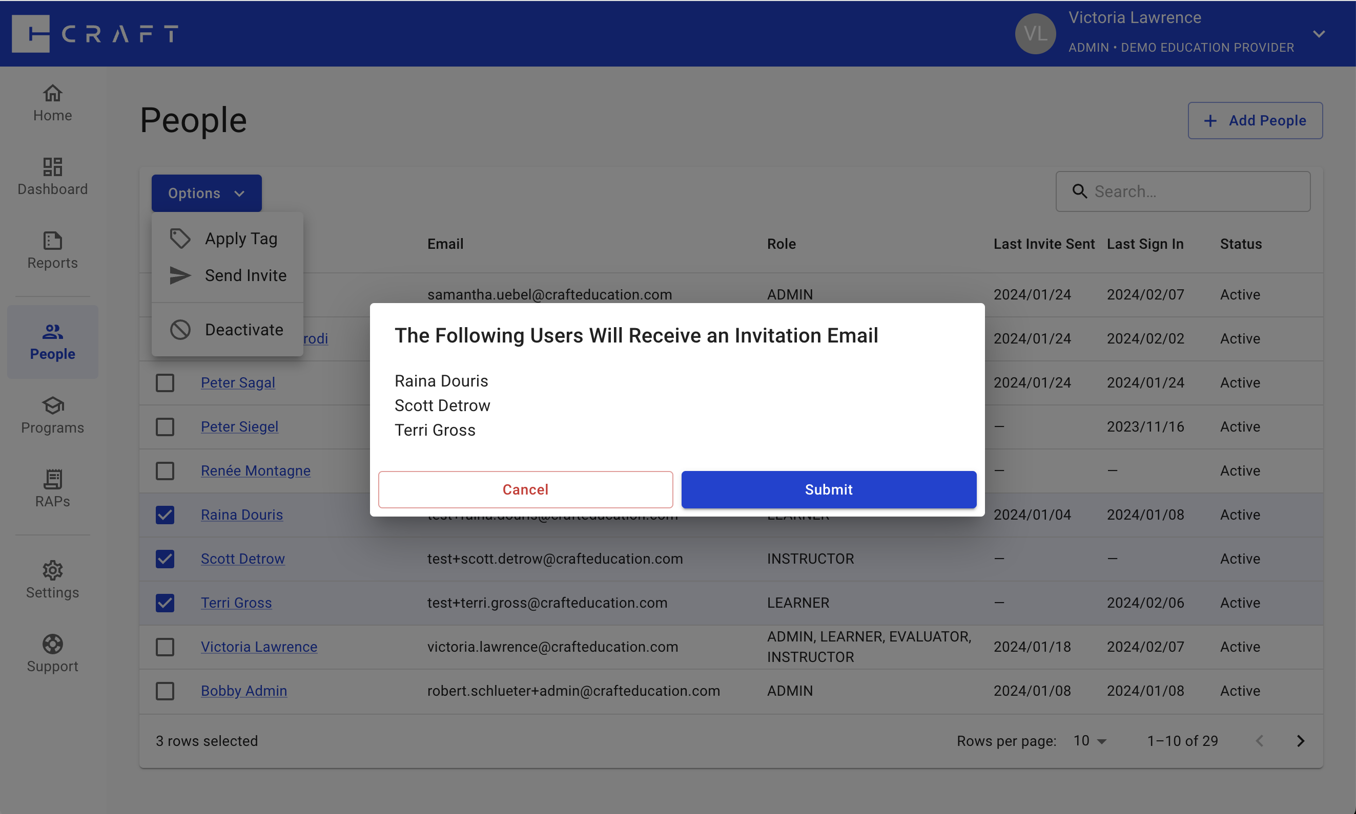 Sponsor Admin: How to Add and Invite People to Craft Connect – Craft Education Help Center