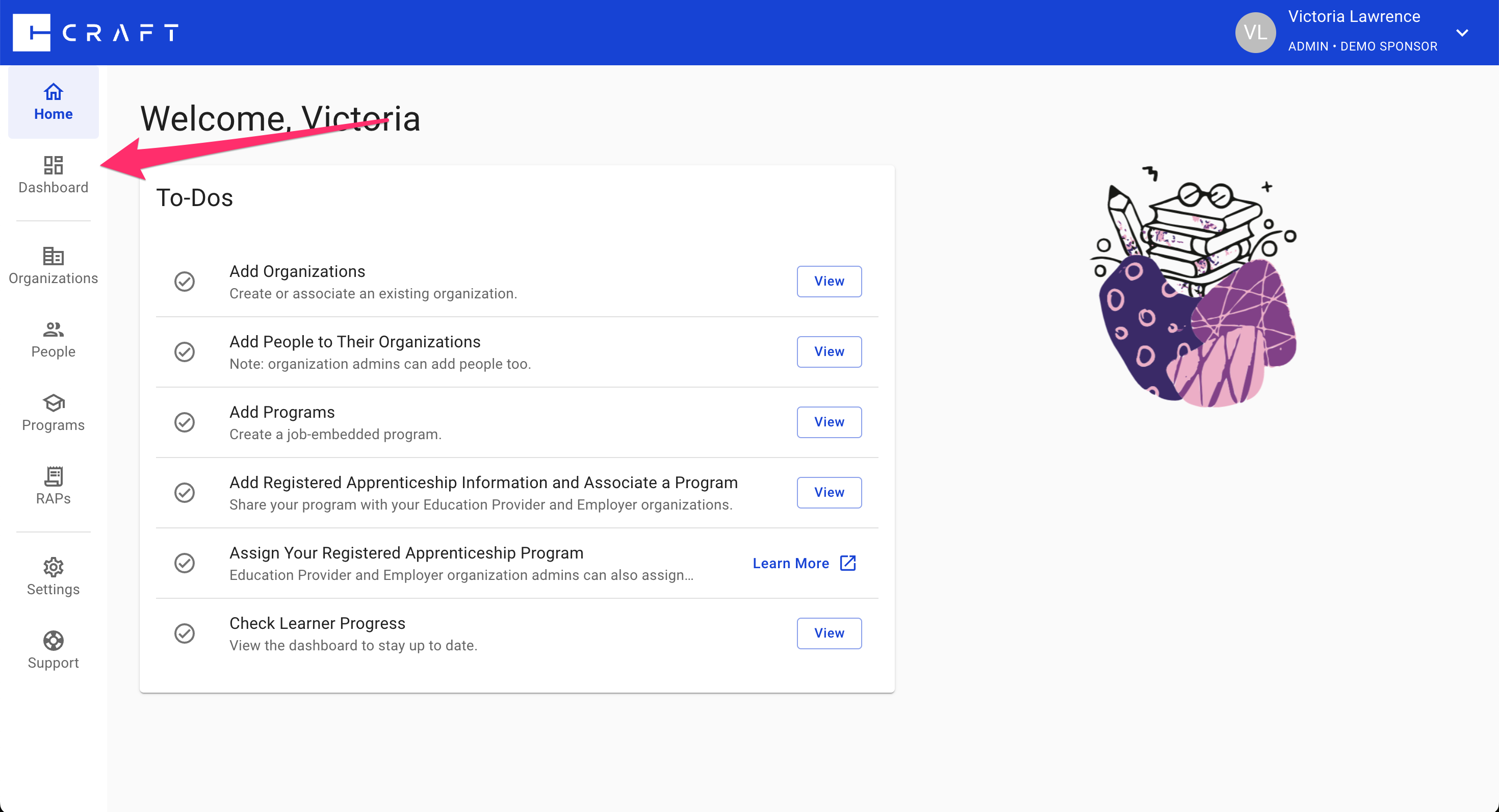 Sponsor Admin: Reports – Craft Education