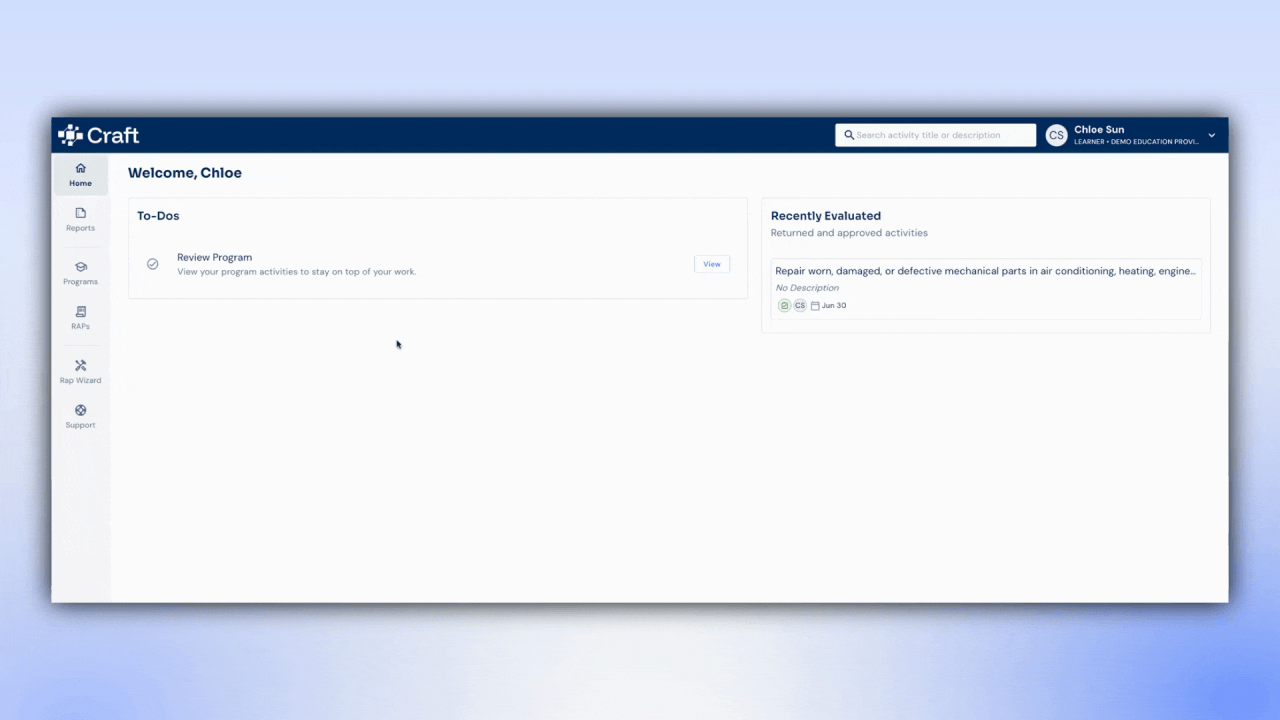 Learner: Getting Started with Craft Connect – Craft Education Help Center